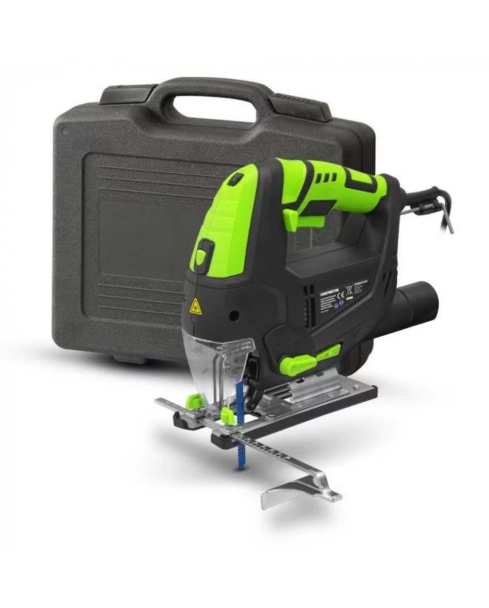 Scie sauteuse pendulaire 800W - Laser - Coffret de rangement - Cons...